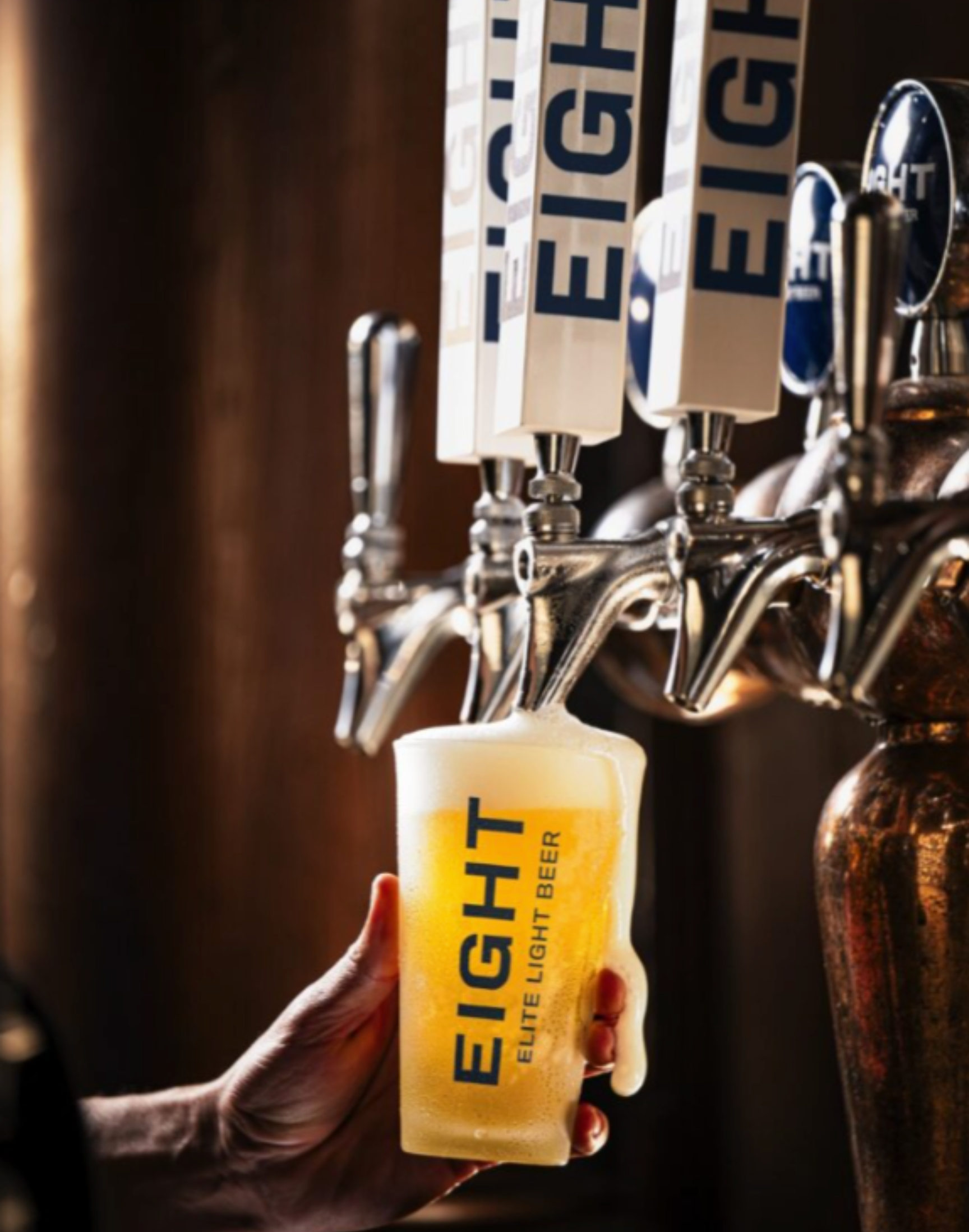 EIGHT Elite Light Beer | No Additives. 90 Calories.